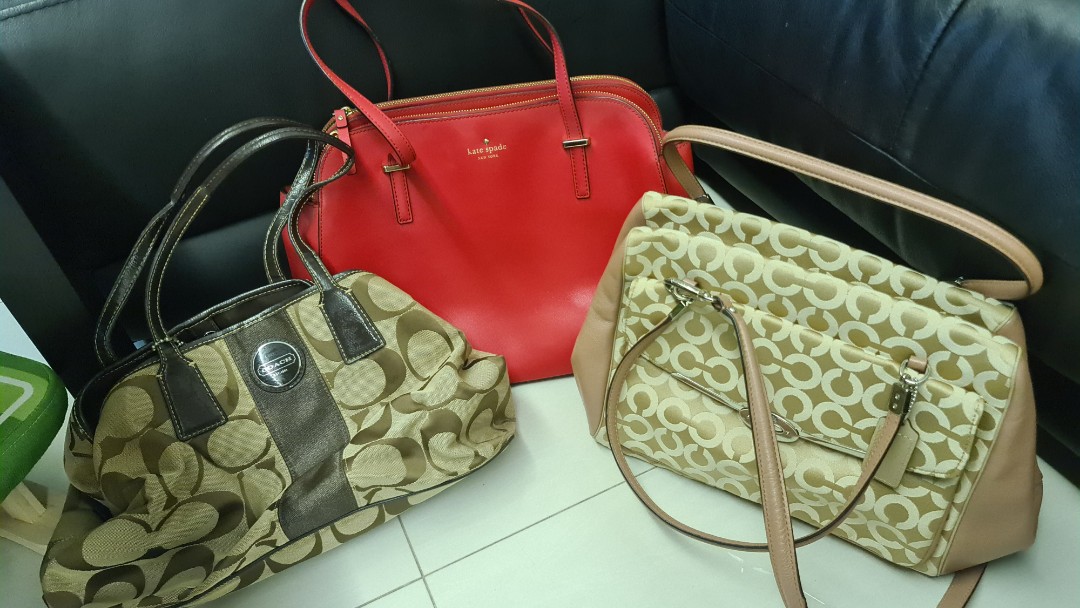 Coach Kate spade bag, Luxury, Bags & Wallets on Carousell