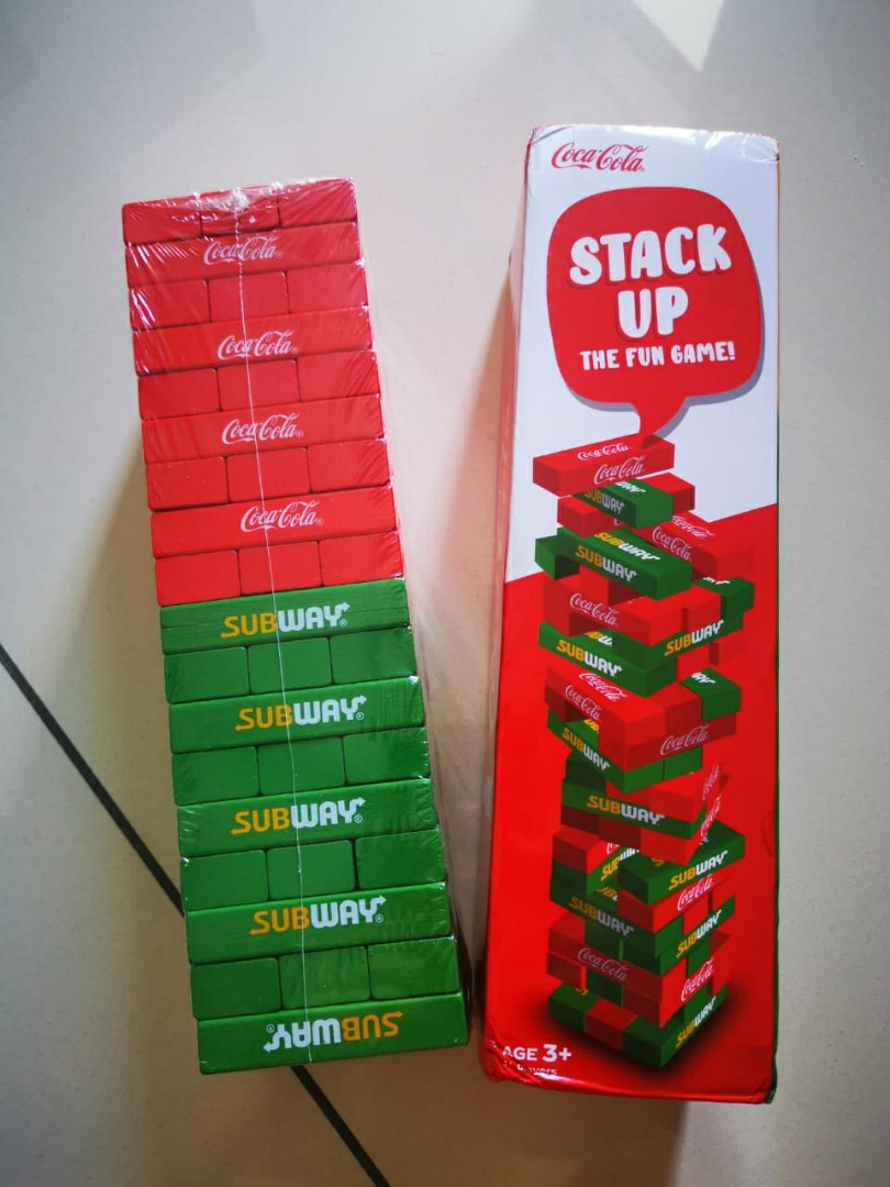 Coca-Cola × Subway Stack Up / Jenga, Hobbies & Toys, Collectibles ...