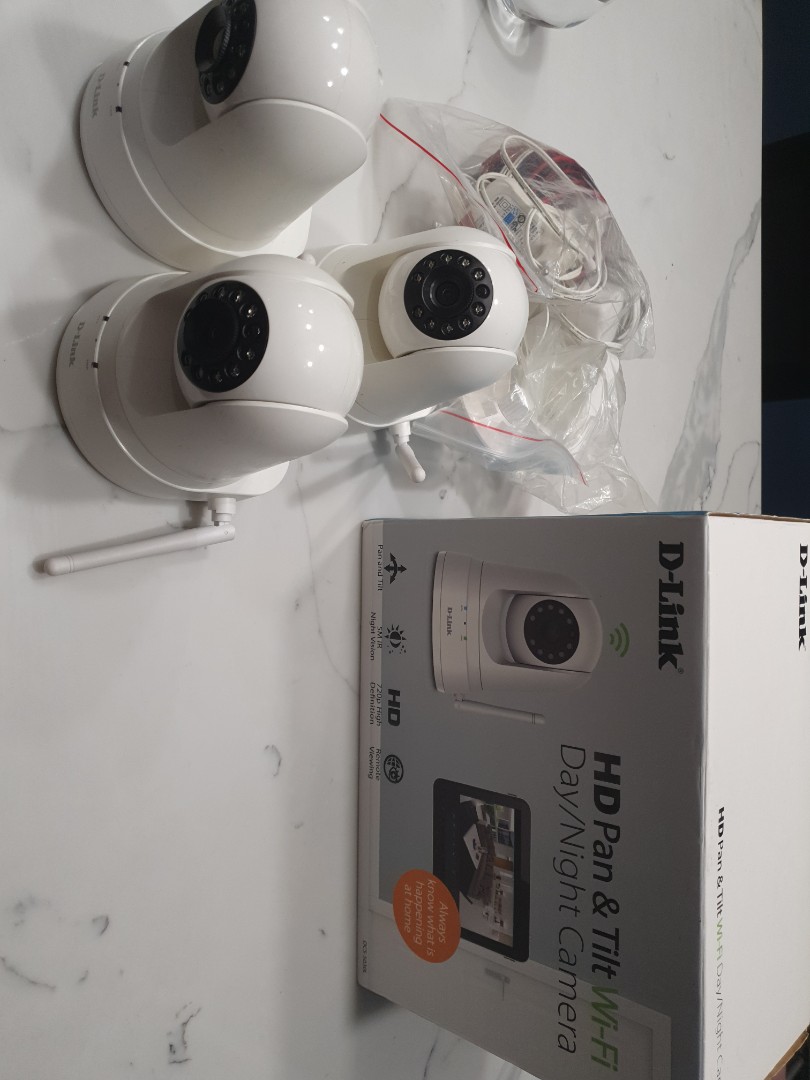D Link IP Camera DCS5030L x 4, Furniture & Home Living, Security ...