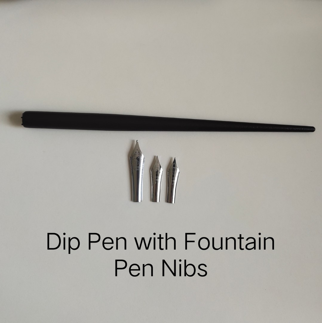Dip Pen with Fountain Pen Nibs, Hobbies & Toys, Stationery & Craft ...