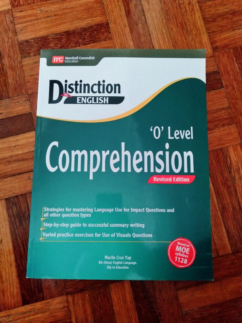 Distinction in English O Level comprehension, Hobbies & Toys, Books ...