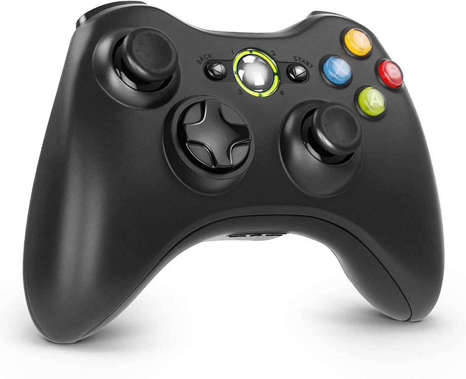 (BLACK COLOUR) Diswoe Wireless Controller for Xbox 360, xbox 360 Game ...