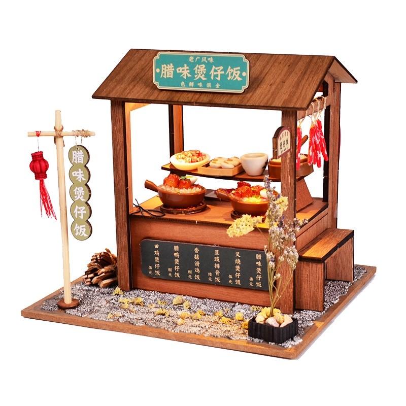 DIY Architecture Model Kits of Traditional Stalls, Stores, Shops ...