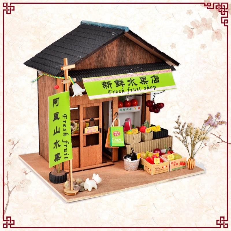 DIY Architecture Model Kits of Traditional Stalls, Stores, Shops ...