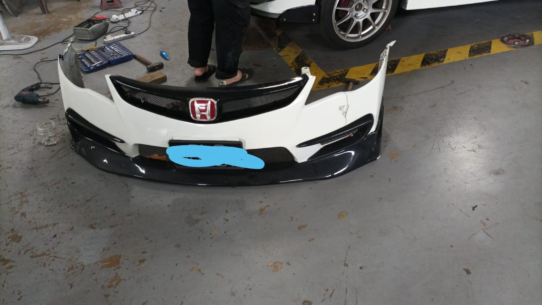 Honda Civic FD Type R front Bumper frp, Car Accessories, Accessories on ...