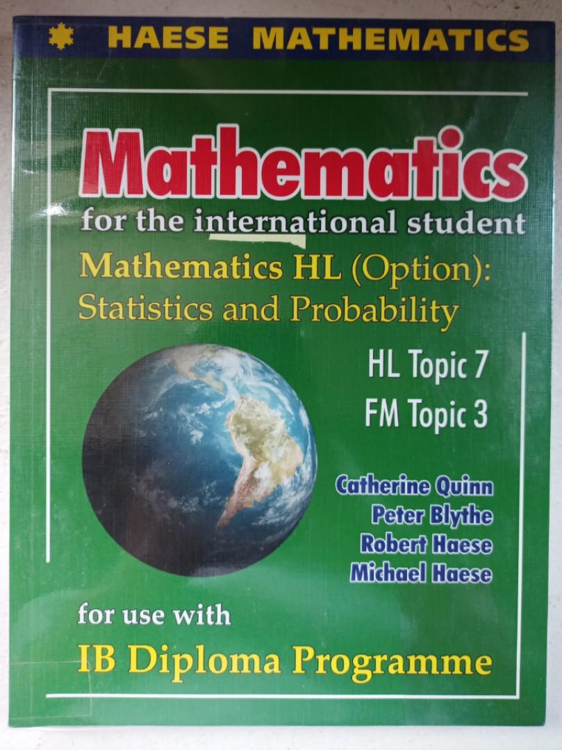 IB Mathematics HL Option Statistics Textbook, Hobbies & Toys, Books ...