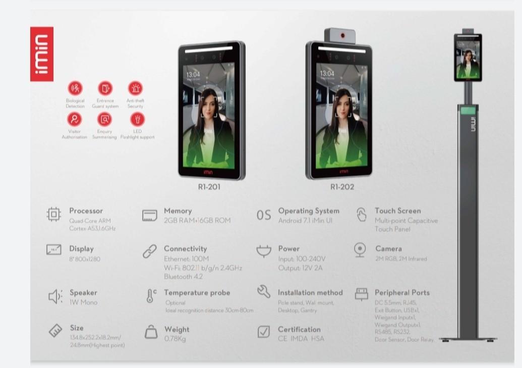 iMin R1 Pro Face Recognition Device, Computers & Tech, Office ...