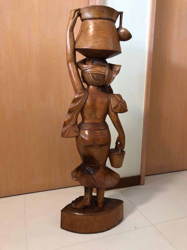 Indonesian Jamu (Herbs) Lady Wooden Display, Hobbies & Toys ...