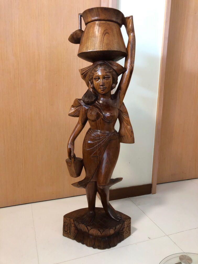 Indonesian Jamu (Herbs) Lady Wooden Display, Hobbies & Toys ...