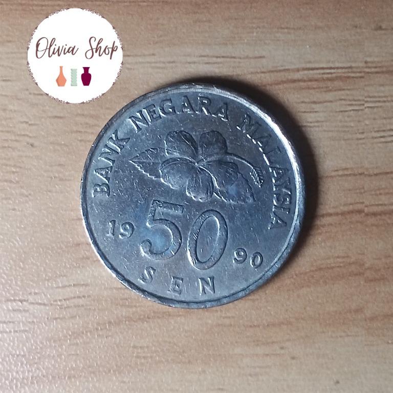 Koin Logam Kuno 50 Sen Malaysia Kuno Jadul Antik, Antik, Uang Lama di Carousell
