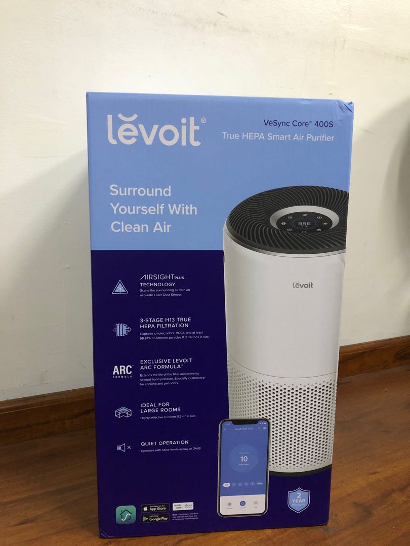 Levoit Smart Air Purifier Core 400, TV & Home Appliances, Air Purifiers ...