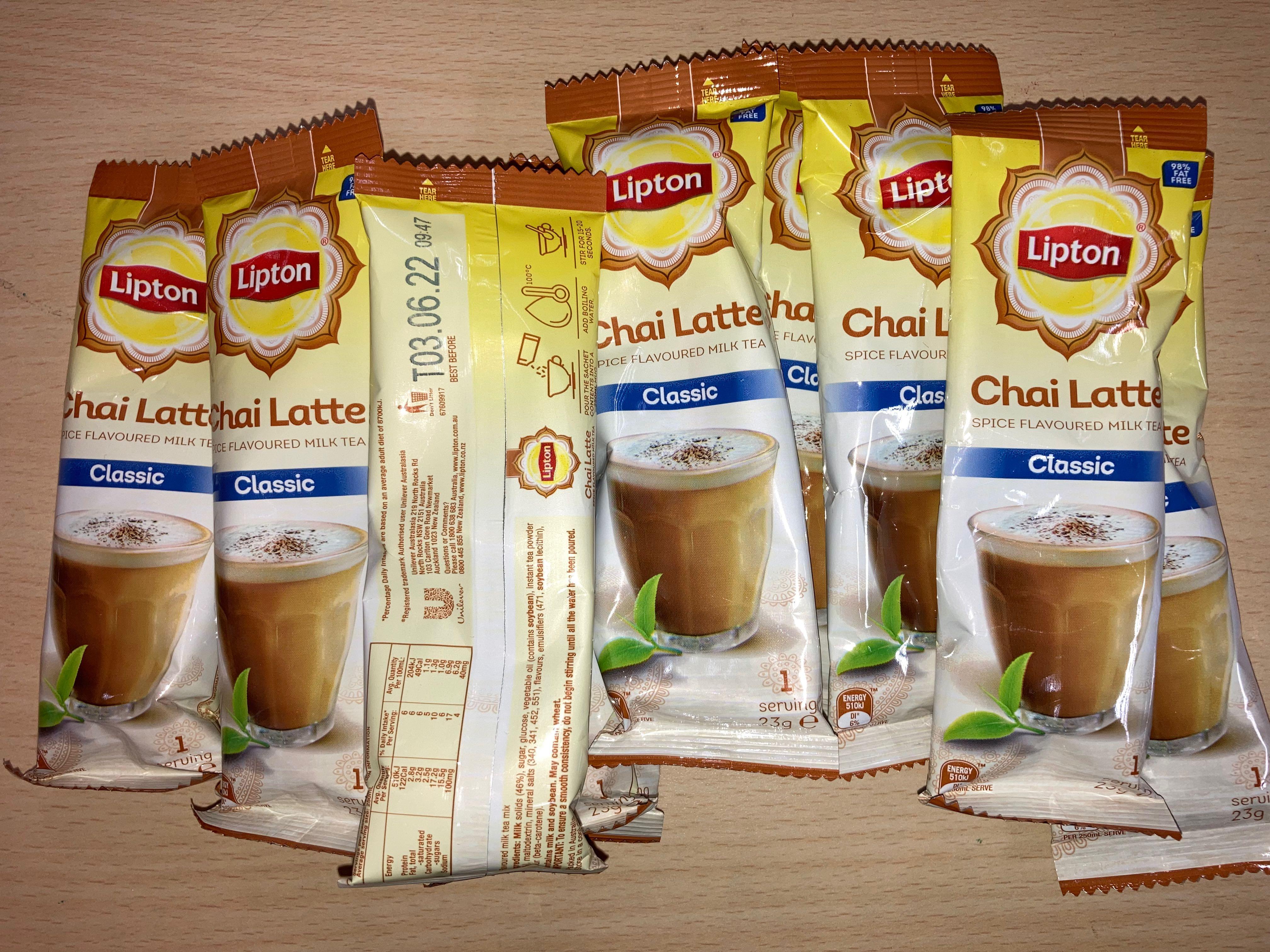 Lipton chai latte, 嘢食 & 嘢飲, 飲料 - Carousell