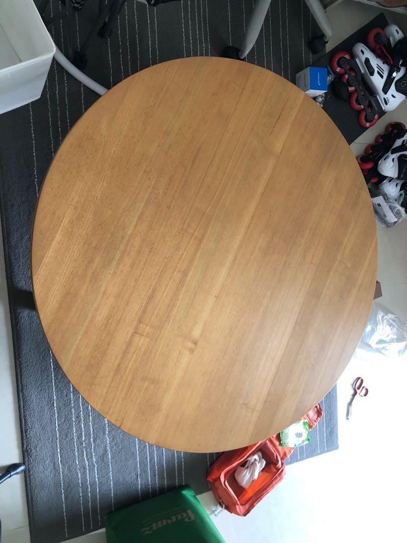 Low Coffee Table Muji Authentic Oak Wood, Furniture & Home Living ...