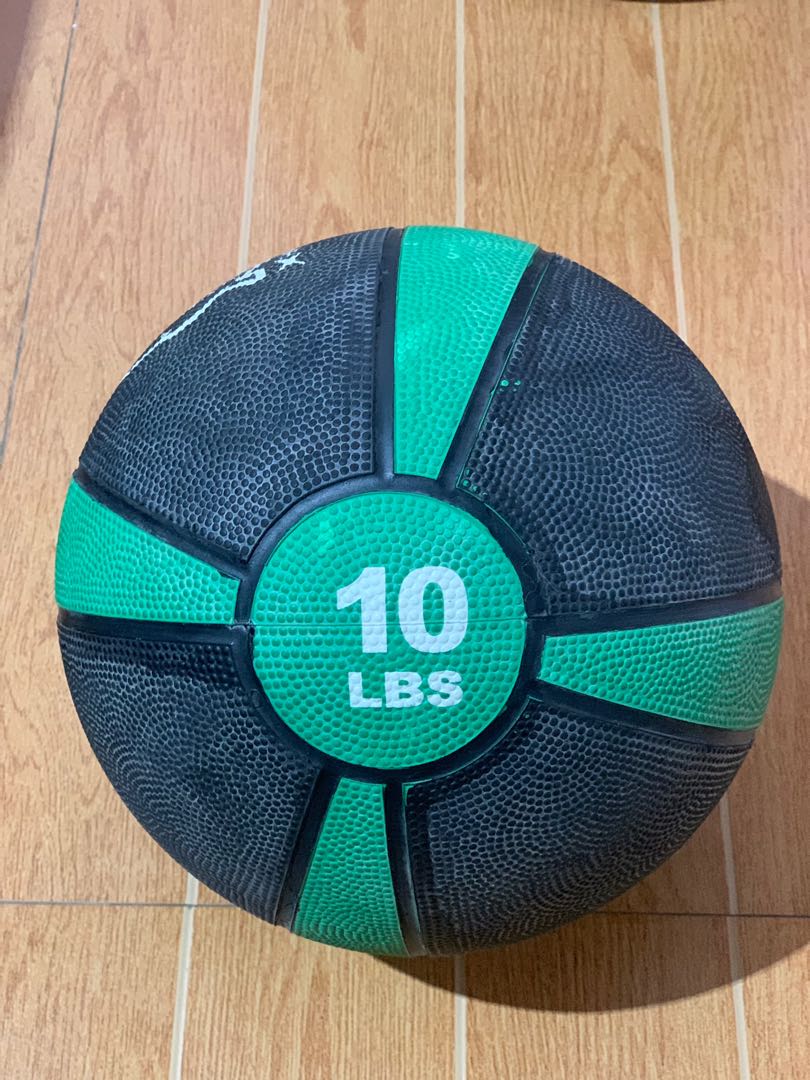 Medicine ball 10lbs (4.5kg), Sports Equipment, Exercise & Fitness ...
