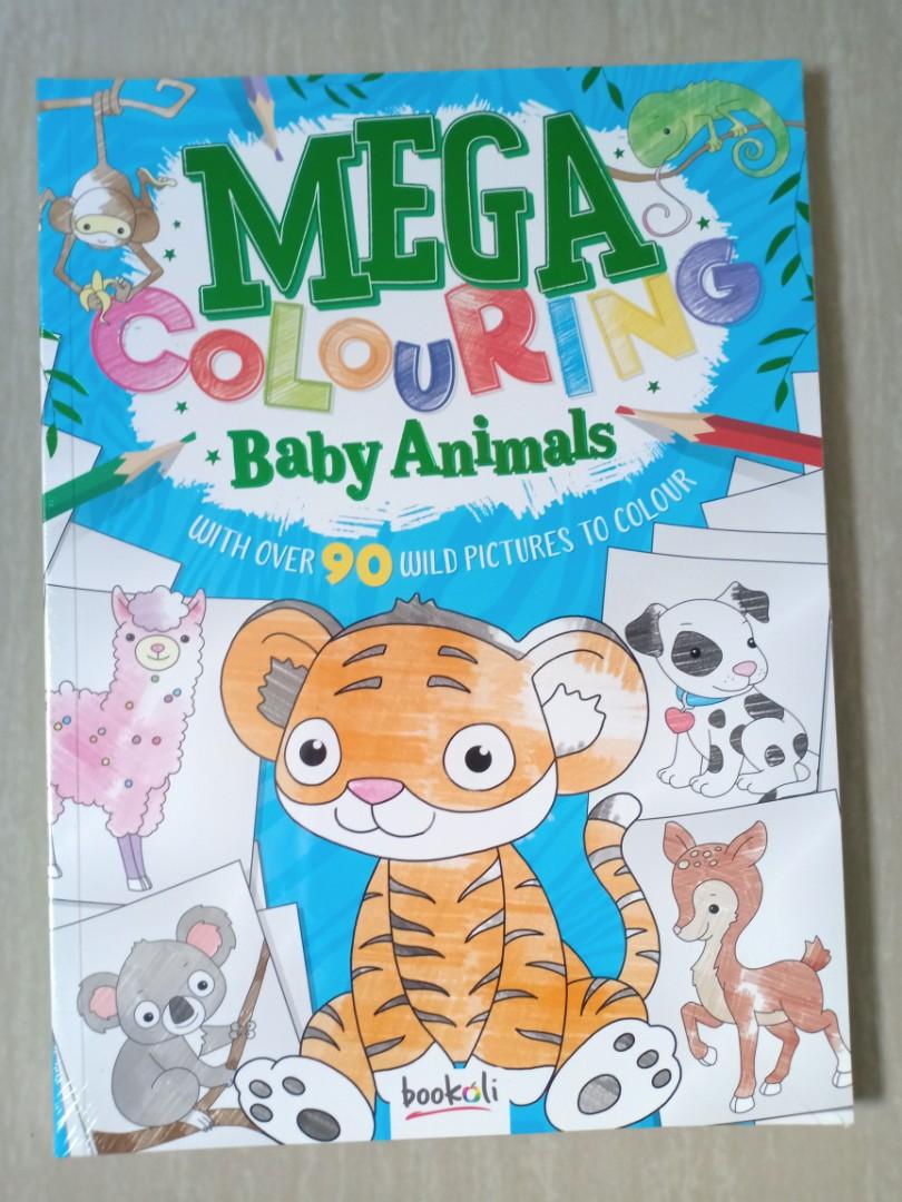 Mega Coloring Books 90 Large Pictures to Color, Hobbies & Toys, Books ...