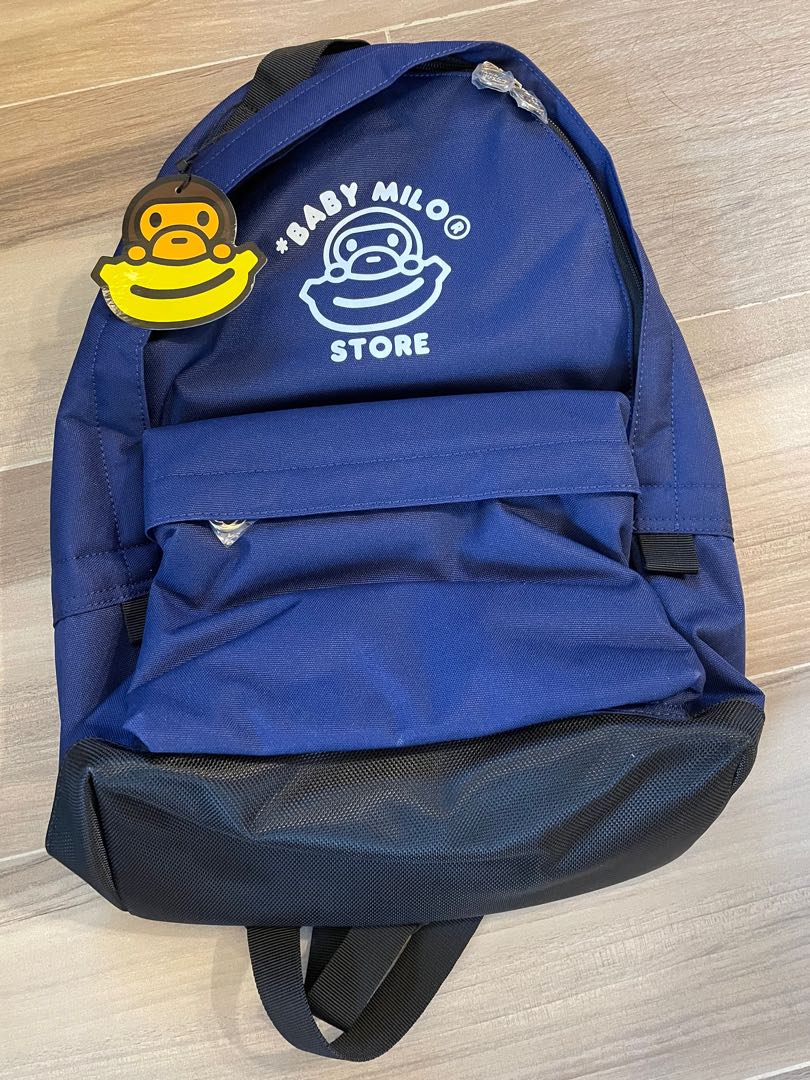全新 Baby Milo Backpack Navy Blue 藍色背囊 （100% Brand New), 名牌, 手袋及銀包 ...
