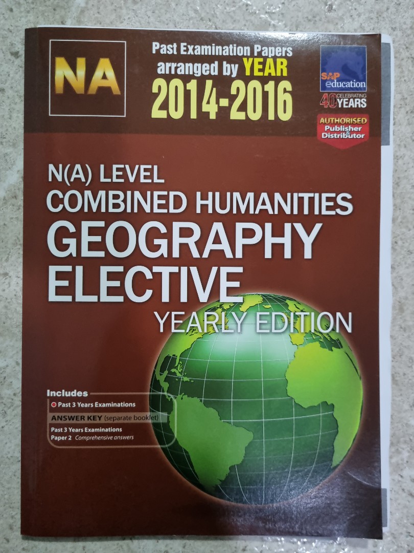NA Combined Humanities Elective Geography Past Year Papers, Hobbies ...