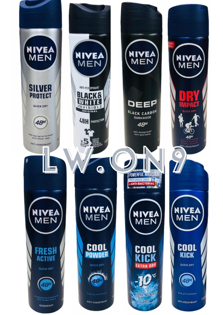 Nivea Men Deodorant Spray (8 Types), Beauty & Personal Care, Fragrance ...