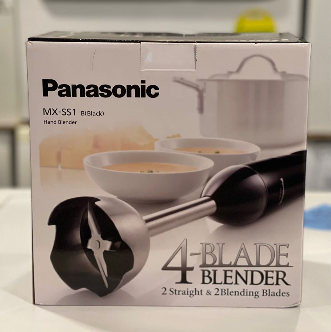 Panasonic MX-SS1 Hand-Held Immersion Blender, Black (1 year warranty ...