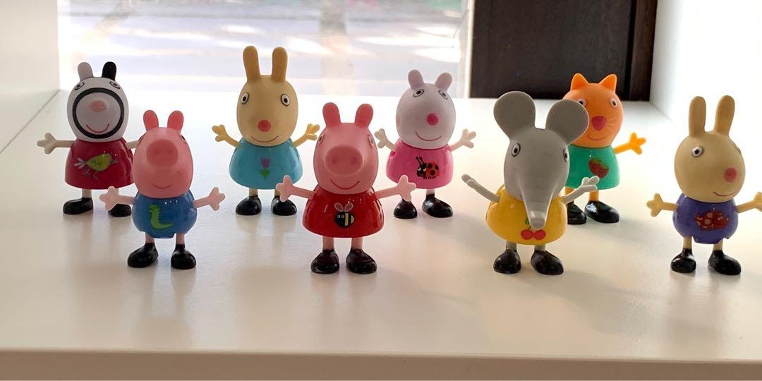 Peppa Pig Forever Friends Characters 8pcs. Peppa Pig, Suzy Sheep, Candy ...