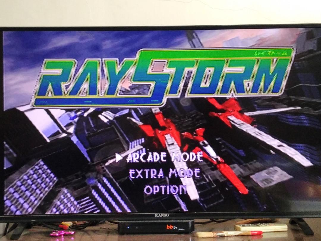 ps ps1 射線風暴 RAYSTORM 日版 原廠, 電玩遊戲相關, 電玩、電腦遊戲軟體, PlayStation在旋轉拍賣