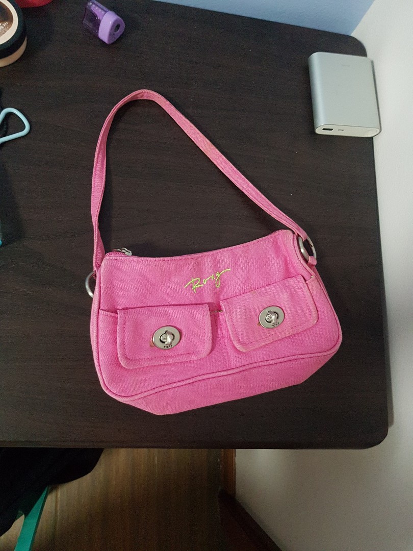 Roxy Pink Cute Bag y2k, Women's Fashion, Bags & Wallets, Shoulder Bags ...
