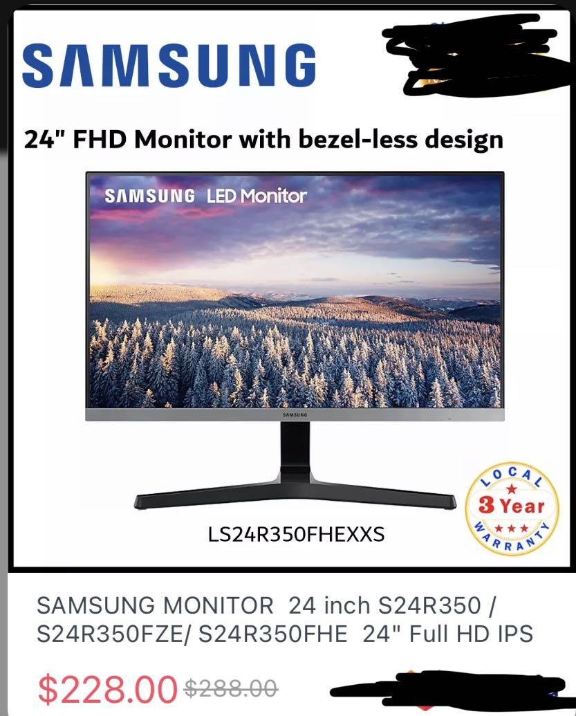 SAMSUNG MONITOR S24R350FZE, Computers & Tech, Parts & Accessories ...