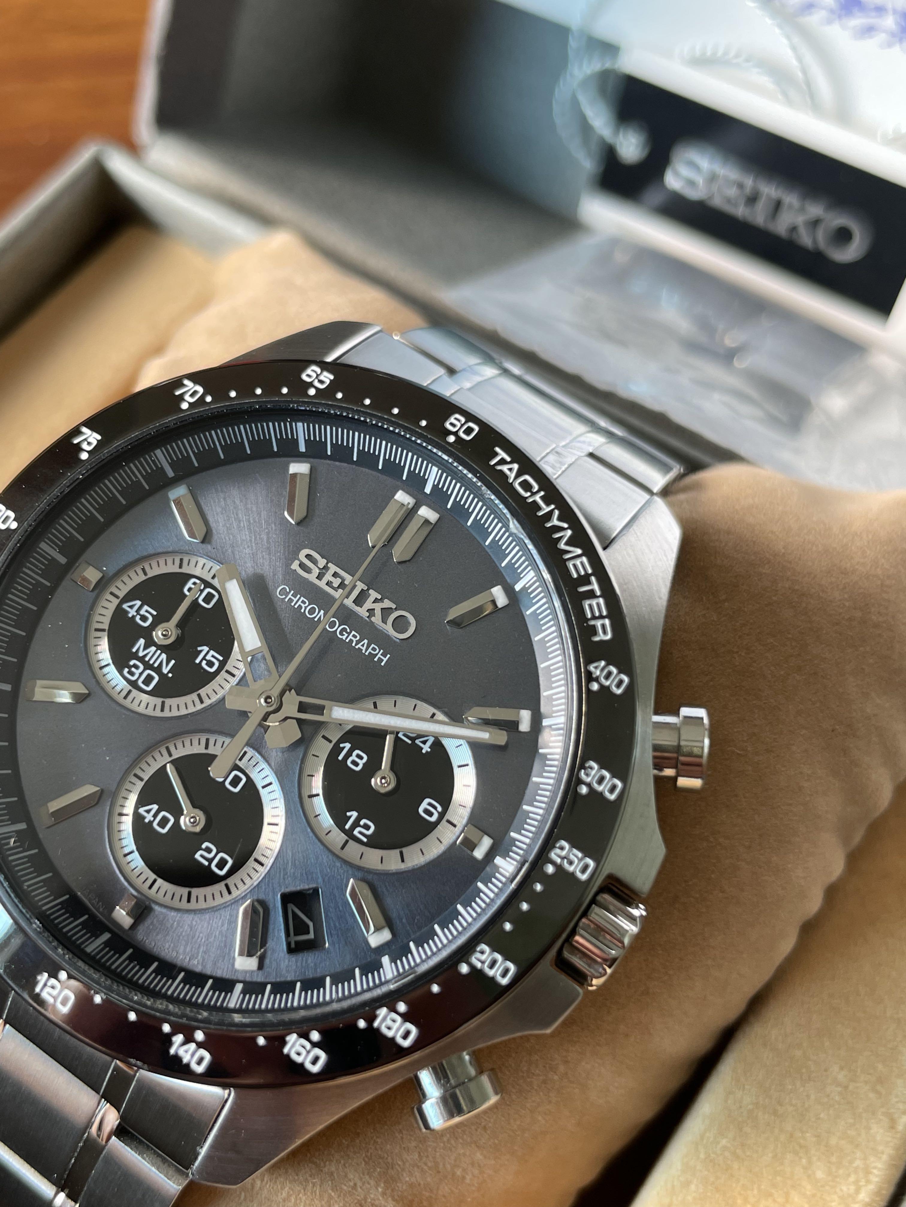 Seiko SBTR027 Mecha Quartz Chronograph, Men's Fashion, Watches ...