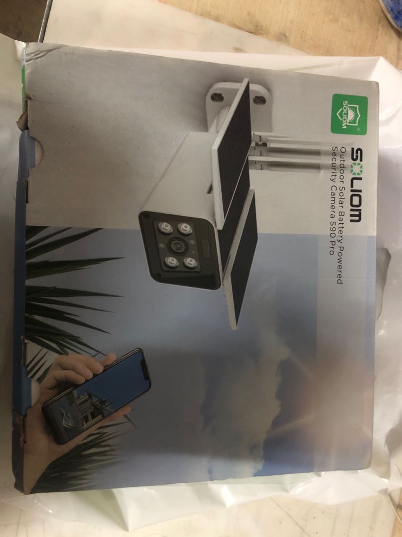 Soliom Outdoor solar camera, Furniture & Home Living, Security & Locks ...