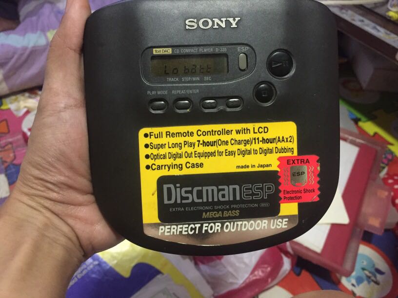 Sony discman mega bass ESP, Audio, Portable Music Players on Carousell