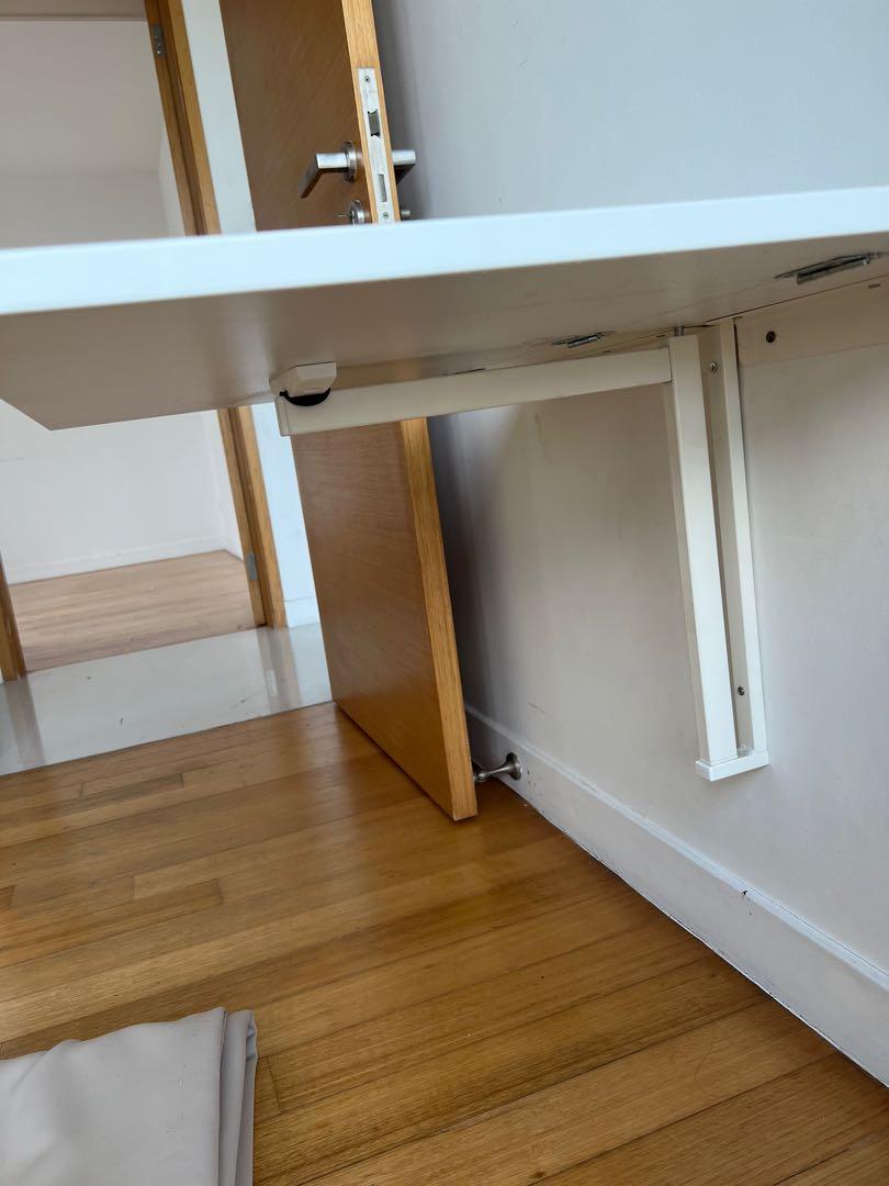 Space saving study desk / table, Furniture & Home Living, Furniture ...