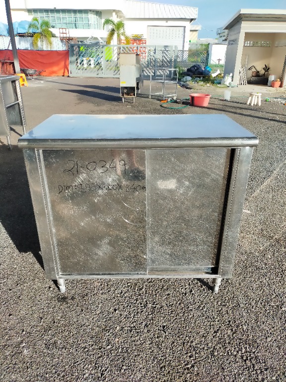 Stainless steel 2 sliding door cabinet, TV & Home Appliances, Kitchen ...