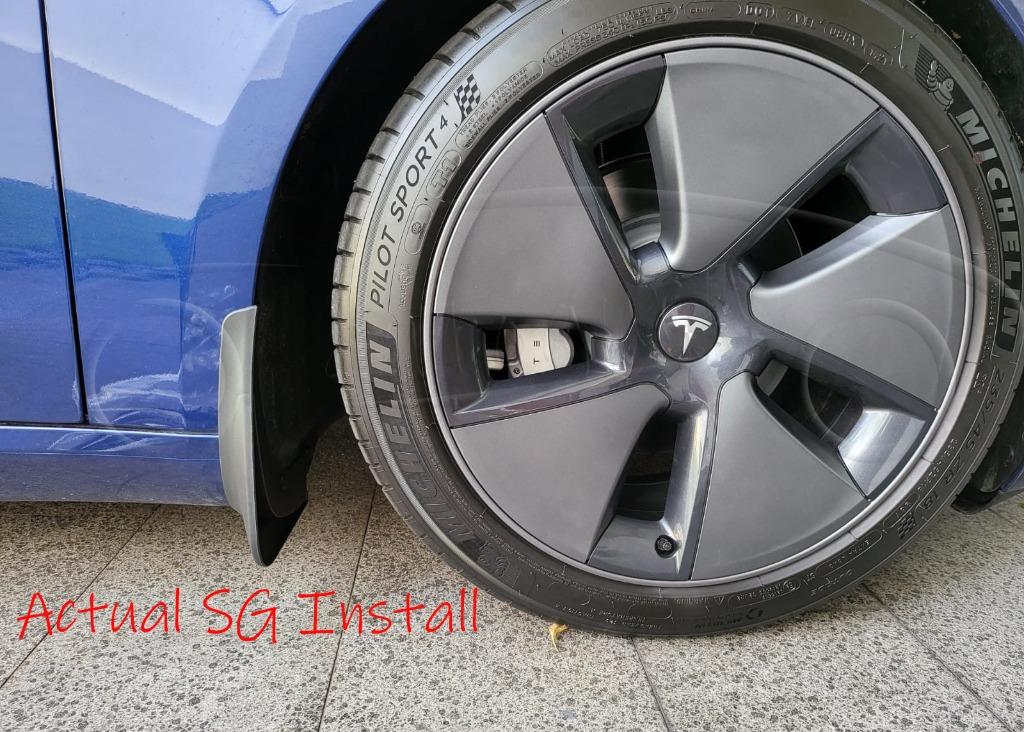 Tesla Model 3 Mud Flaps Matte Black, Car Accessories, Accessories on ...