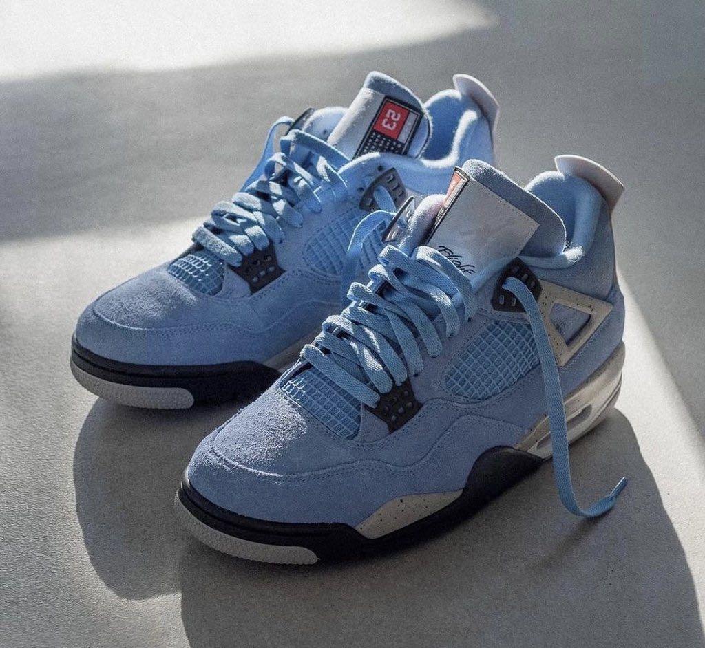 US8.5 AJ4 UNC Air Jordan 4 University Blue, Men's Fashion, Footwear ...