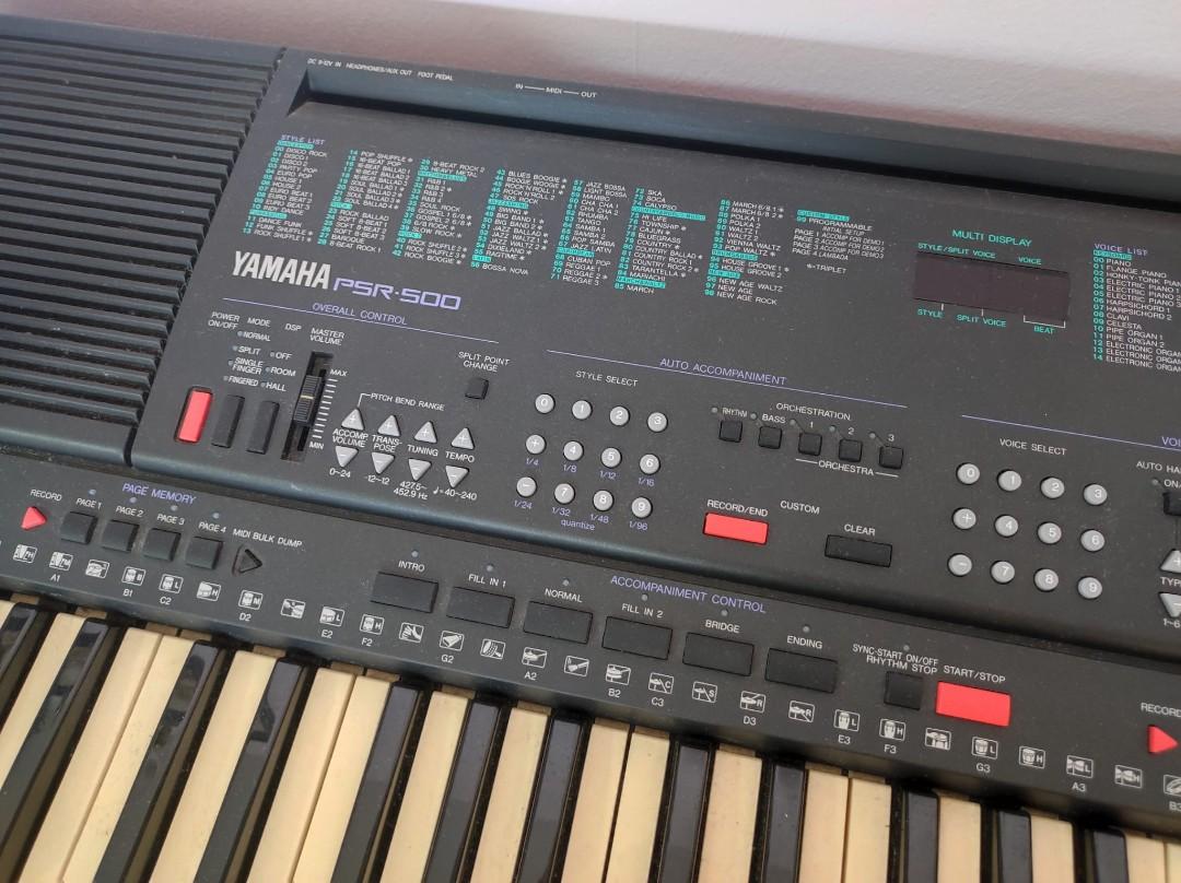 Yamaha PSR 500, Hobbies & Toys, Music & Media, Musical Instruments on ...