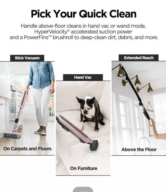 3-in-1 Shark Wandvac System Cordless Handheld Vacuum Cleaner, TV & Home ...