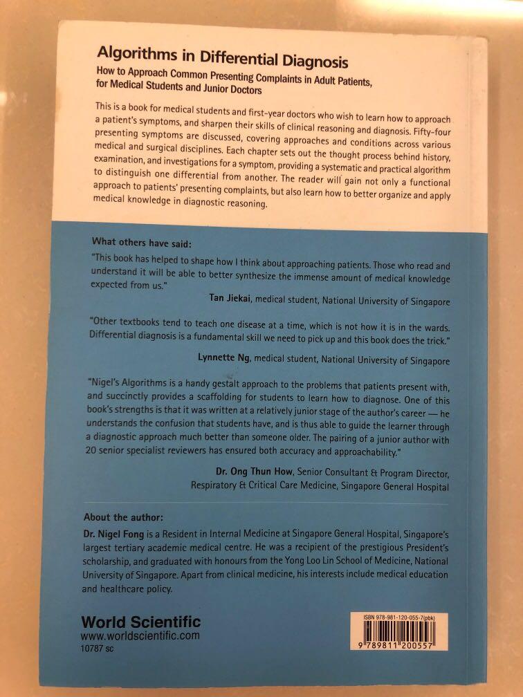 Algorithms in differential diagnosis by Dr Nigel Fong, Hobbies & Toys ...