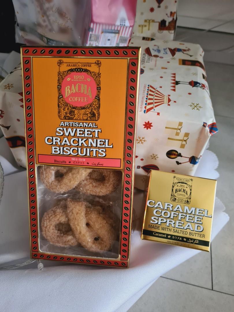 Bacha Coffee sweet cracknel biscuits and coffee spread, Food & Drinks ...