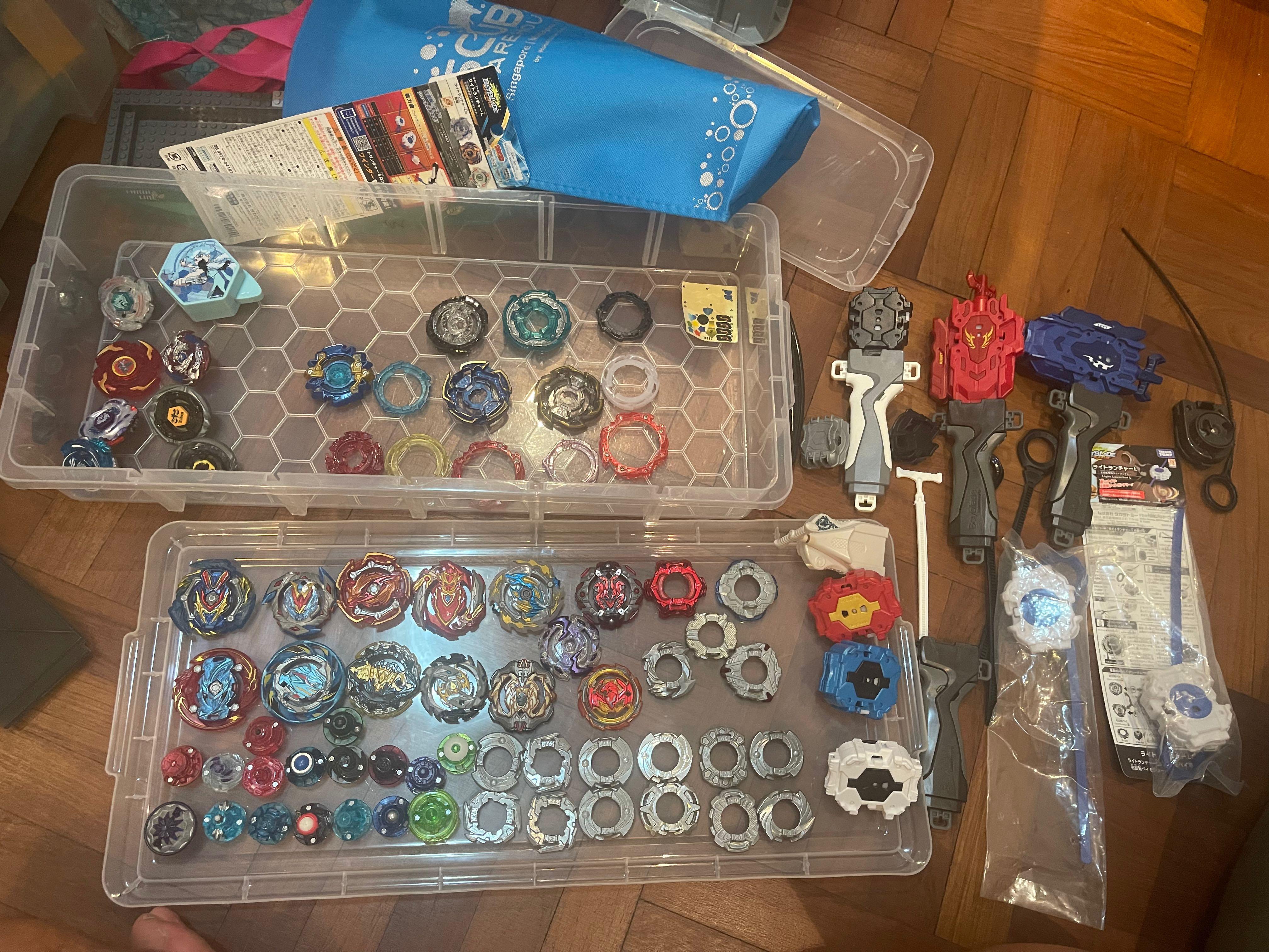Beyblade collection with 2 beyblade battle stadiums , Hobbies & Toys ...