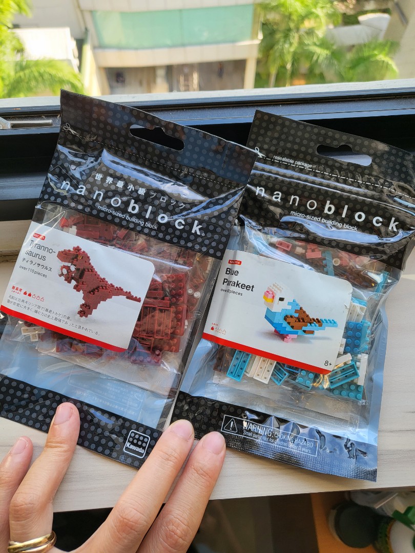 BNIB Original Nanoblocks Trex and Parakeet, Hobbies & Toys, Toys & Games on Carousell