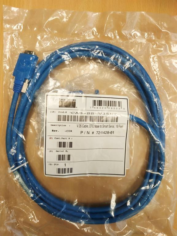 Cisco v.35 Smart Serial Cable, 電腦＆科技, 電腦周邊及配件, 電腦線、轉接線及轉換器 - Carousell