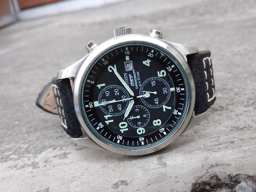 Citizen Oxy Chrono Military Watch, Men's Fashion, Watches & Accessories, Watches on Carousell