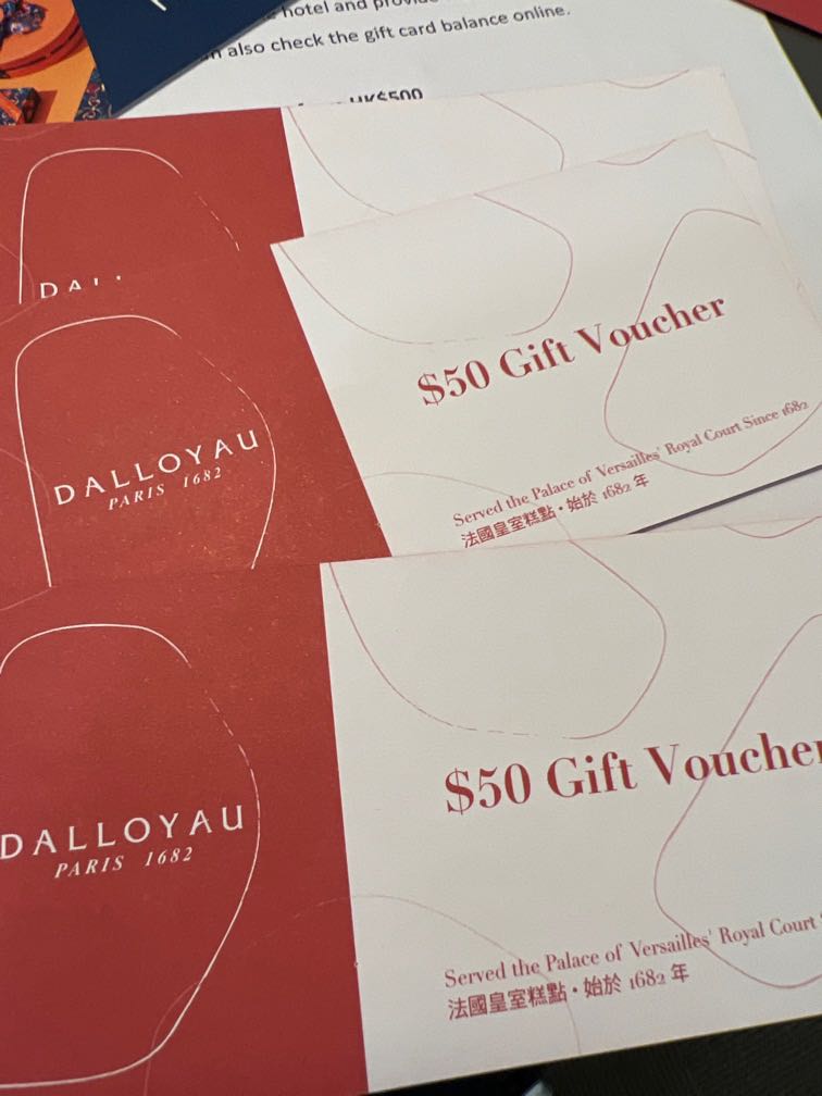 Dalloyau 50x6 , 門票＆禮券, 兌換券 - Carousell