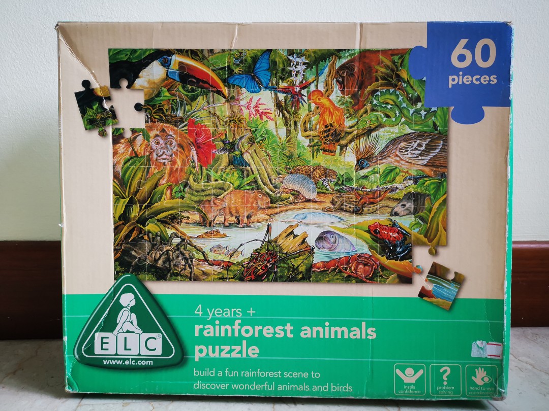 ELC rainforest animals puzzle, Babies & Kids, Infant Playtime on Carousell