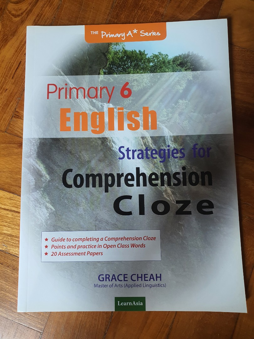 English Comprehension Cloze Assessment for Primary 6, Hobbies & Toys ...