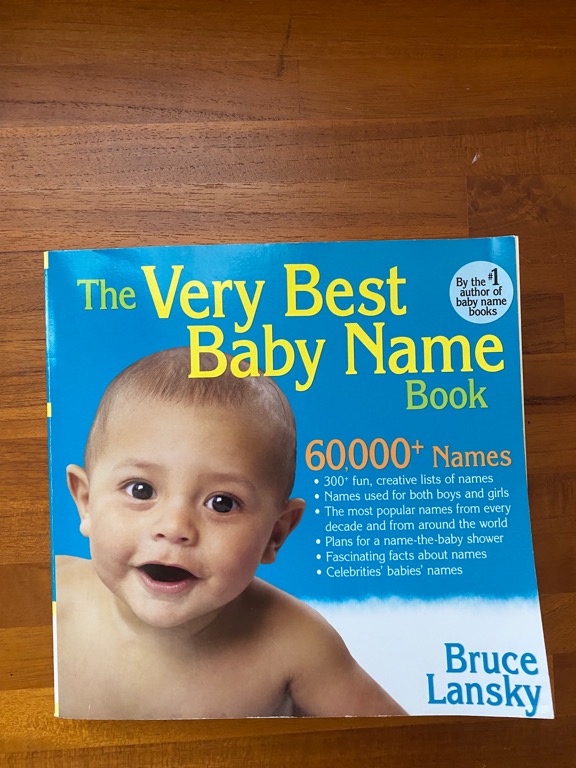 (Free) The Very Best Baby Name Book, Hobbies & Toys, Books & Magazines ...