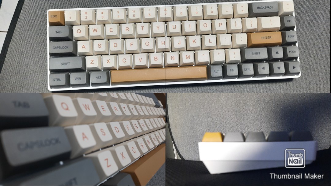 FULLY MODDED, Tes-68, Gateron Milky Yellows, Shimmer Keycaps. (PRE ...