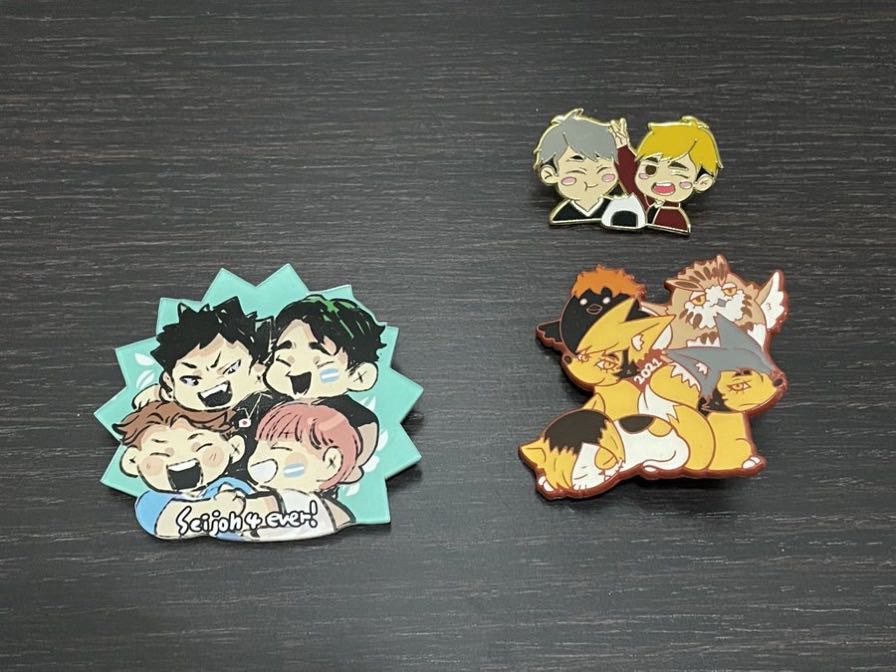 Haikyuu Enamel / Acrylic Pin set, Hobbies & Toys, Memorabilia ...