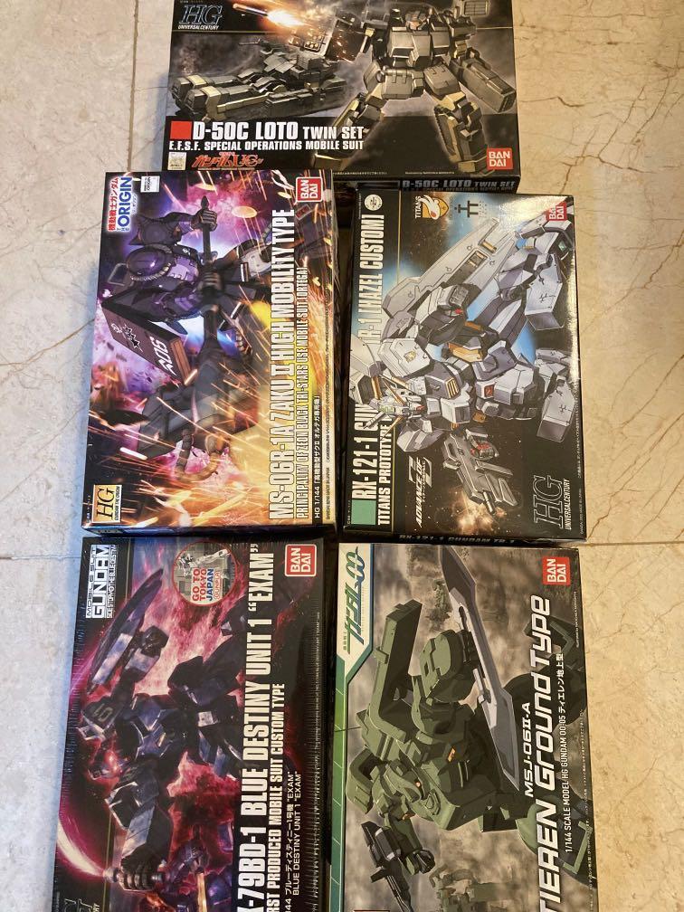 HG 1/144 Assorted Gundam kits, Hobbies & Toys, Toys & Games on Carousell