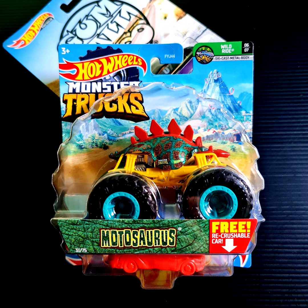 Hot Wheels Monster Trucks Motosaurus Wild Ride Hotwheels Die-Cast Metal Body, Hobbies & Toys ...